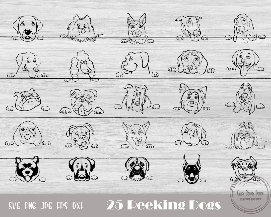 25 Peeking Dog Svg, Dog Svg, Dog Face Svg, Peeking Dog Clipart, Dog ...