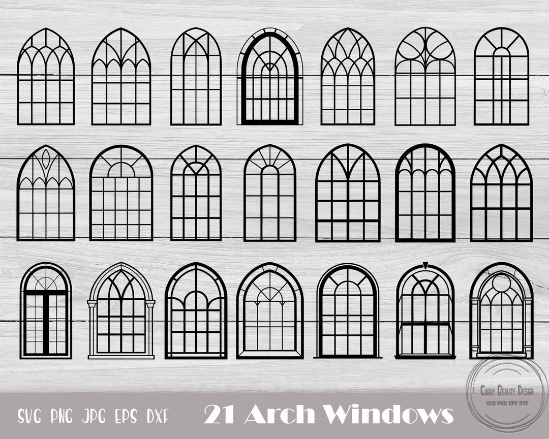 Window Frame Svg, Arch Window Svg, Arch Svg, Arch Sign, Gothic Window ...