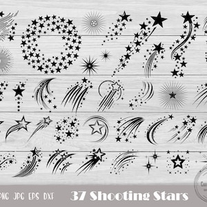 Shooting Star Svg, Sparkle Stars Svg, Shooting Star Png, Celestial Svg ...