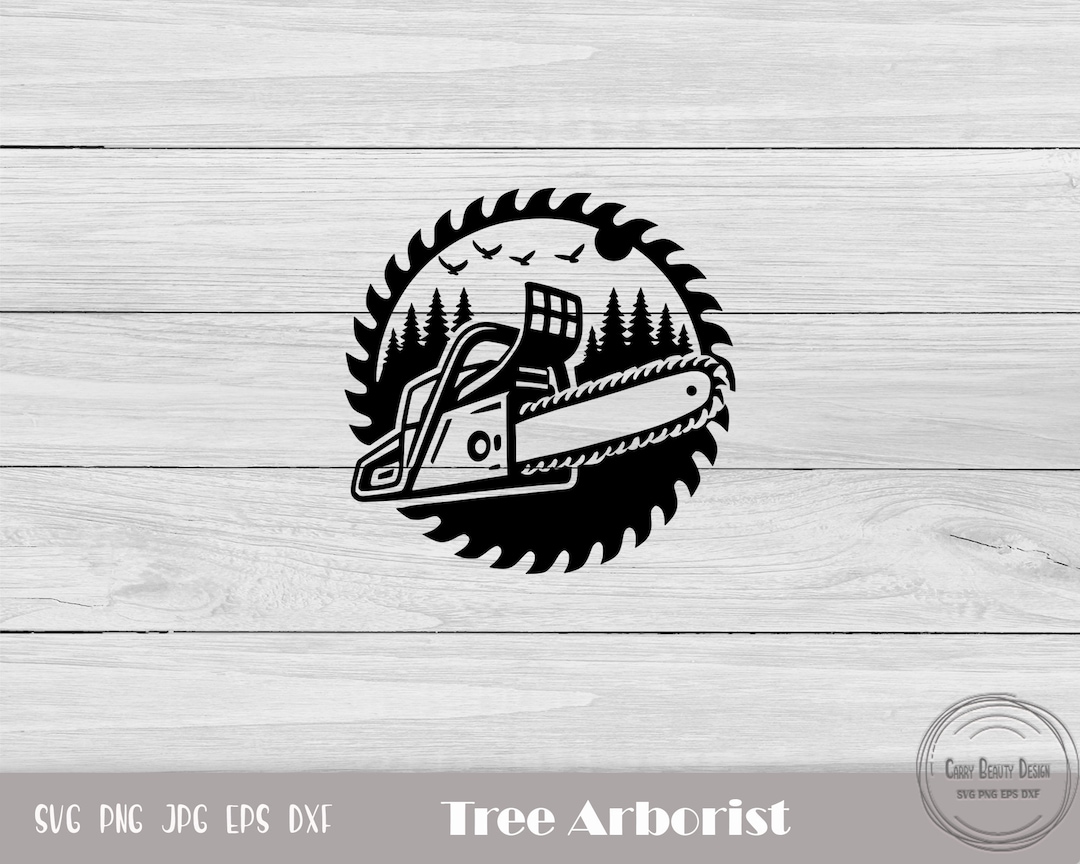 Tree Arborist Svg, Arborist Dxf, Tree Surgeon Svg, Woodland Svg ...