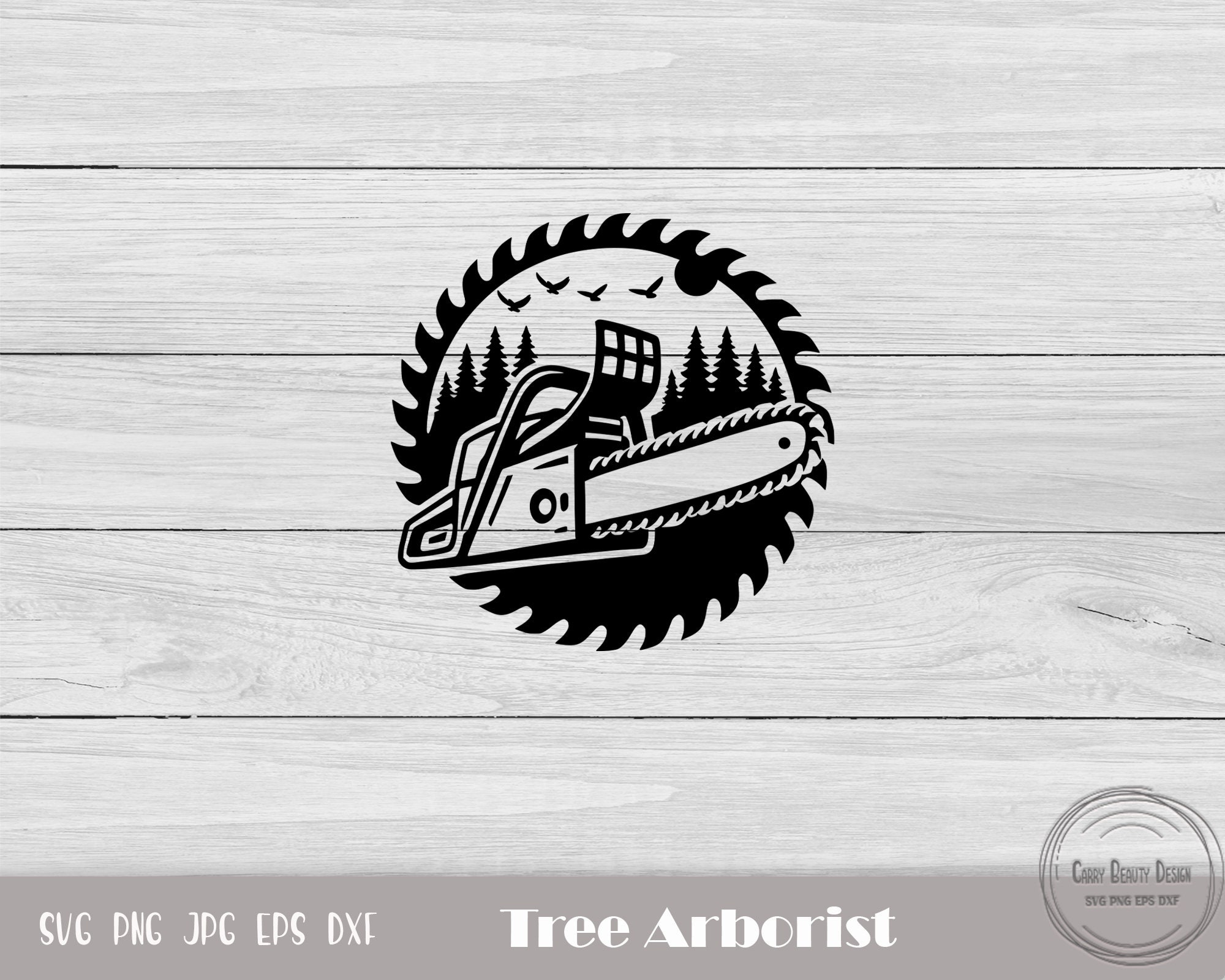 Tree Arborist Svg, Arborist Dxf, Tree Surgeon Svg, Woodland Svg ...