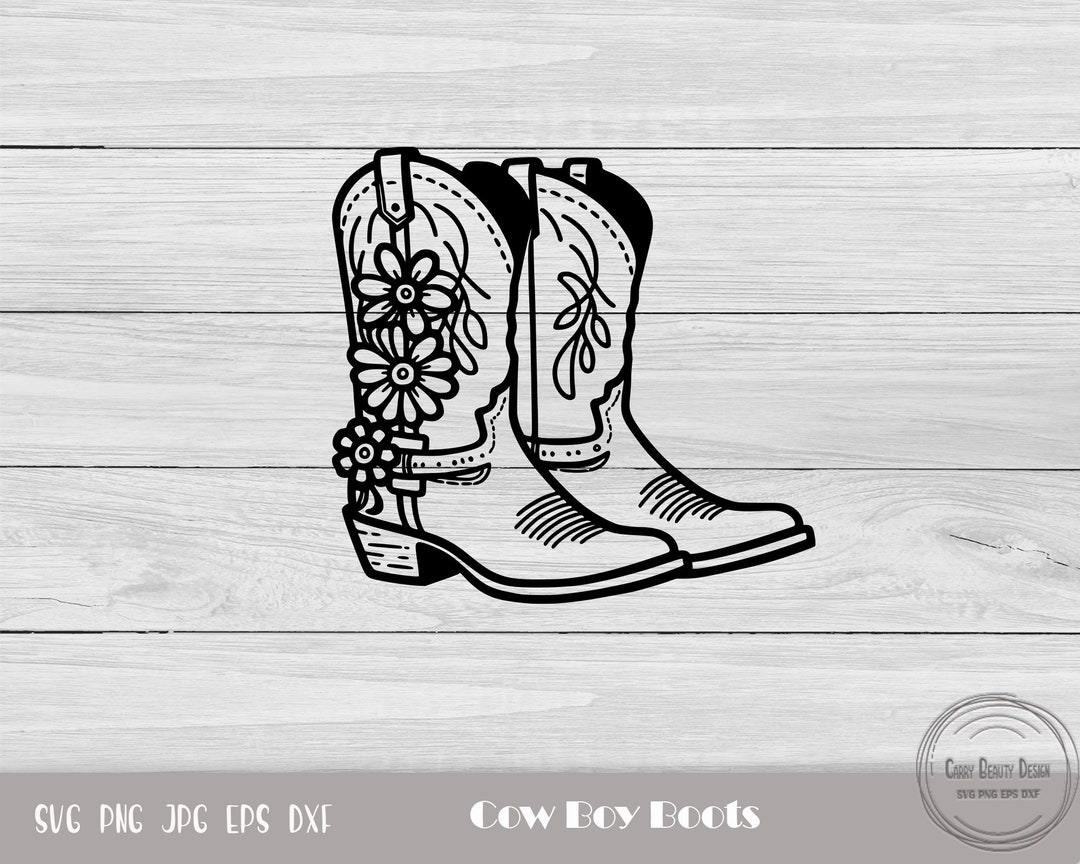 Cow Boy Svg, Cowboy Boots Svg, Western Boots Svg, Wild West Svg, Cowboy ...