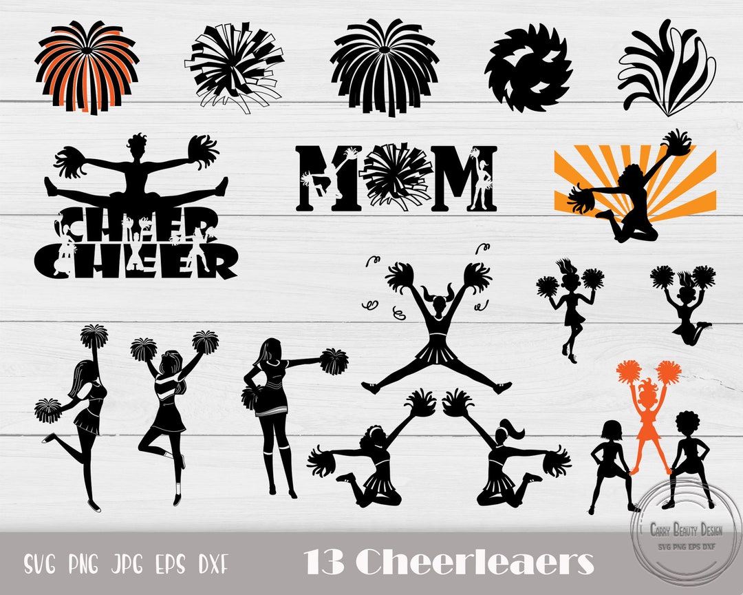 Cheerleader Svg, Cheer Svg Bundle, Cheer Mom Svg, Cheer Cut File ...