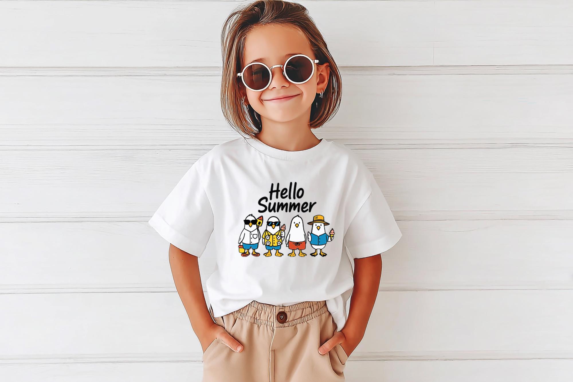 Hello Summer Clipart, Plotter File Seagull, Clipart Seagull, Seagull ...
