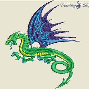 Handmade Machine Embroidery Design, Embroidery Dragon Design ...