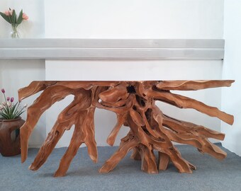 Teak Root Console Table - Etsy
