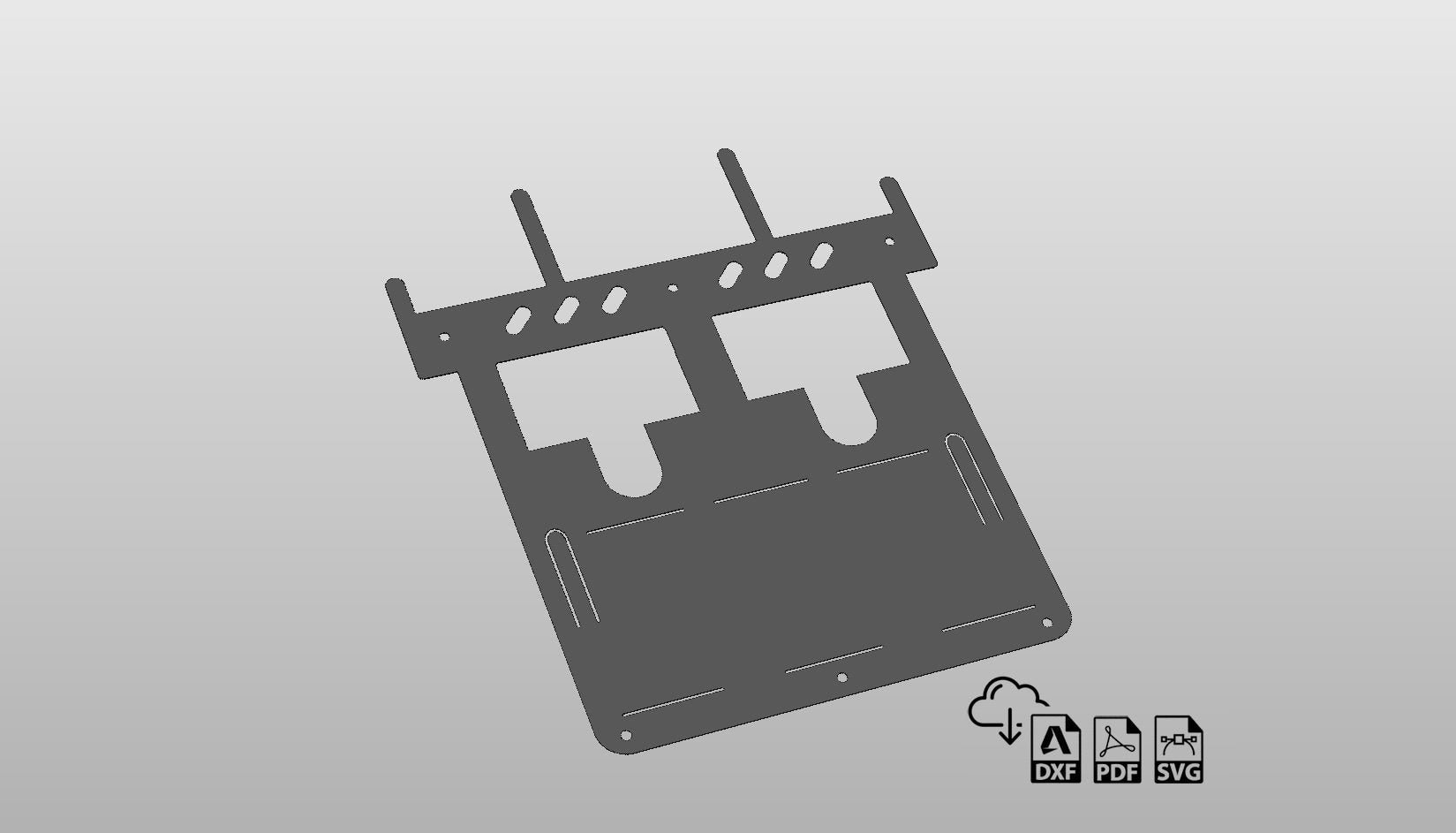 4.5 Dual Angle Grinder Holder Rack DXF Files for Plasma | Etsy