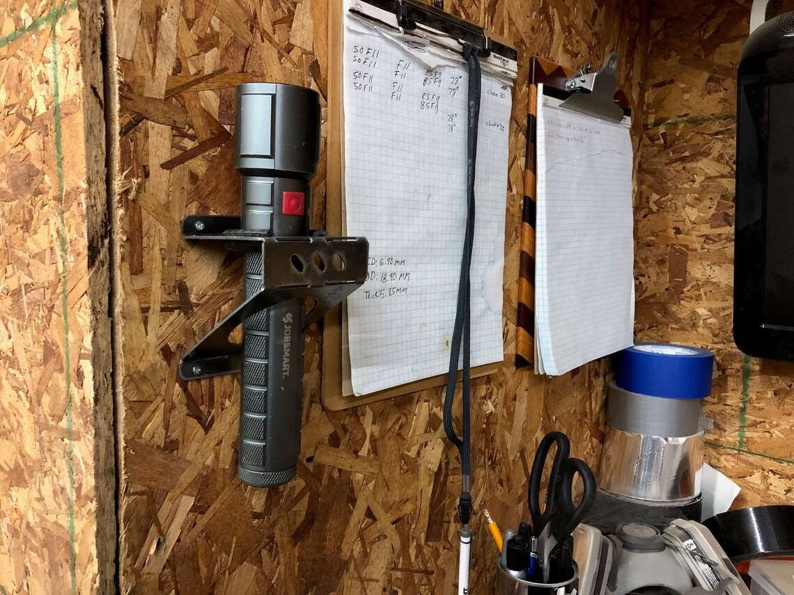 Flashlight Holder D-cell Plasma DXF File Garage Workshop - Etsy