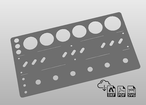 Caulk Tube Storage 6 Holder Rack DXF Files for Plasma - Etsy