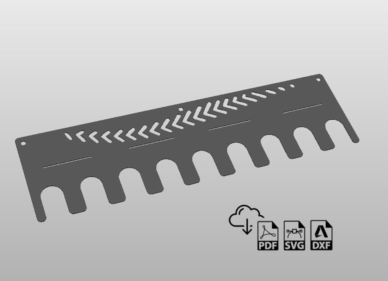 Baseball Bat Storage Holder Rack Plasma DXF Files, Garage, Workshop ...