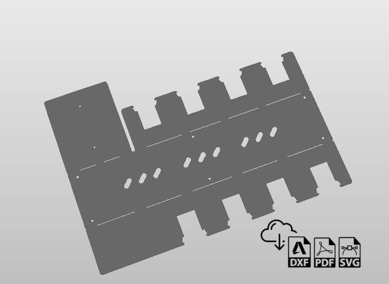 Milwaukee M18 Locking Battery Charging Station DXF Files for Plasma Cut ...