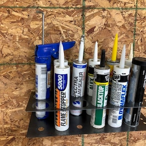 Caulk Tube Storage 12 Holder Rack, DXF Files for Plasma, Garage ...