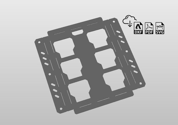 workshop toolbox truck Milwaukee Packout Mounting Plate UTV CNC DXF ...