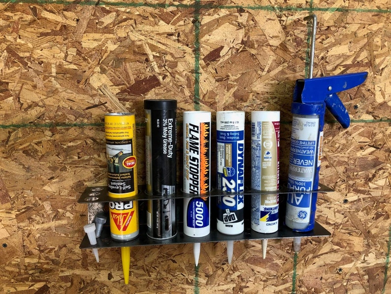 Caulk Tube Storage 6 Holder Rack DXF Files for Plasma - Etsy