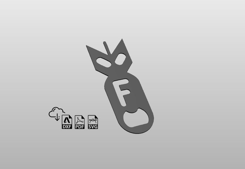 F-bomb Bottle Opener Plasma DXF File, Garage, Workshop - Etsy