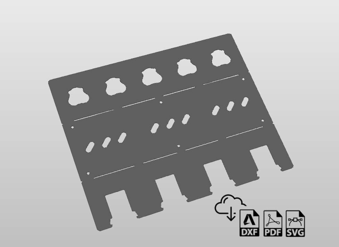 Milwaukee M18 Locking M12 Battery Holder Rack DXF File for Plasma Cut ...