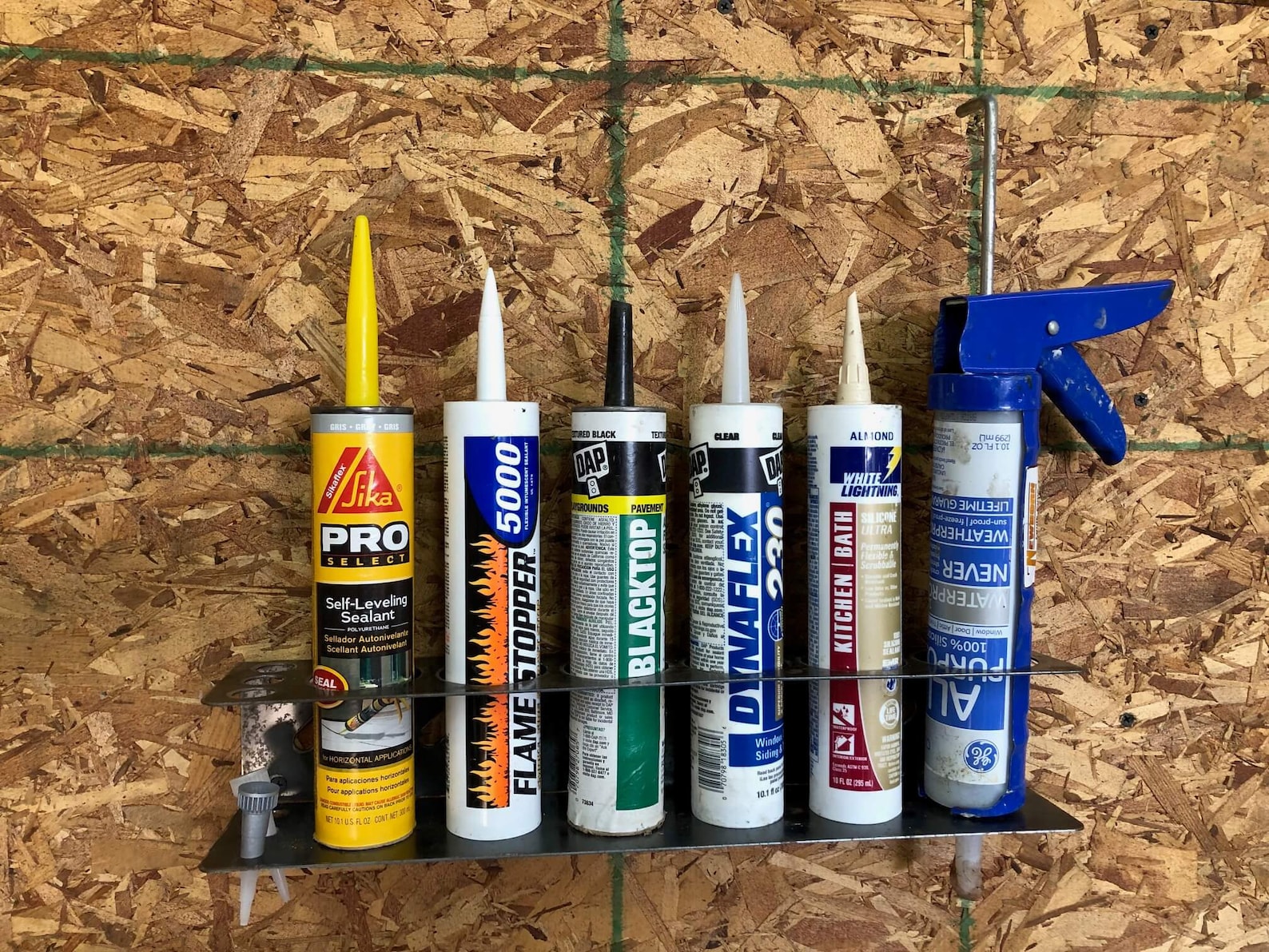 Caulk Tube Storage 6 Holder Rack, DXF Files for Plasma, Garage ...