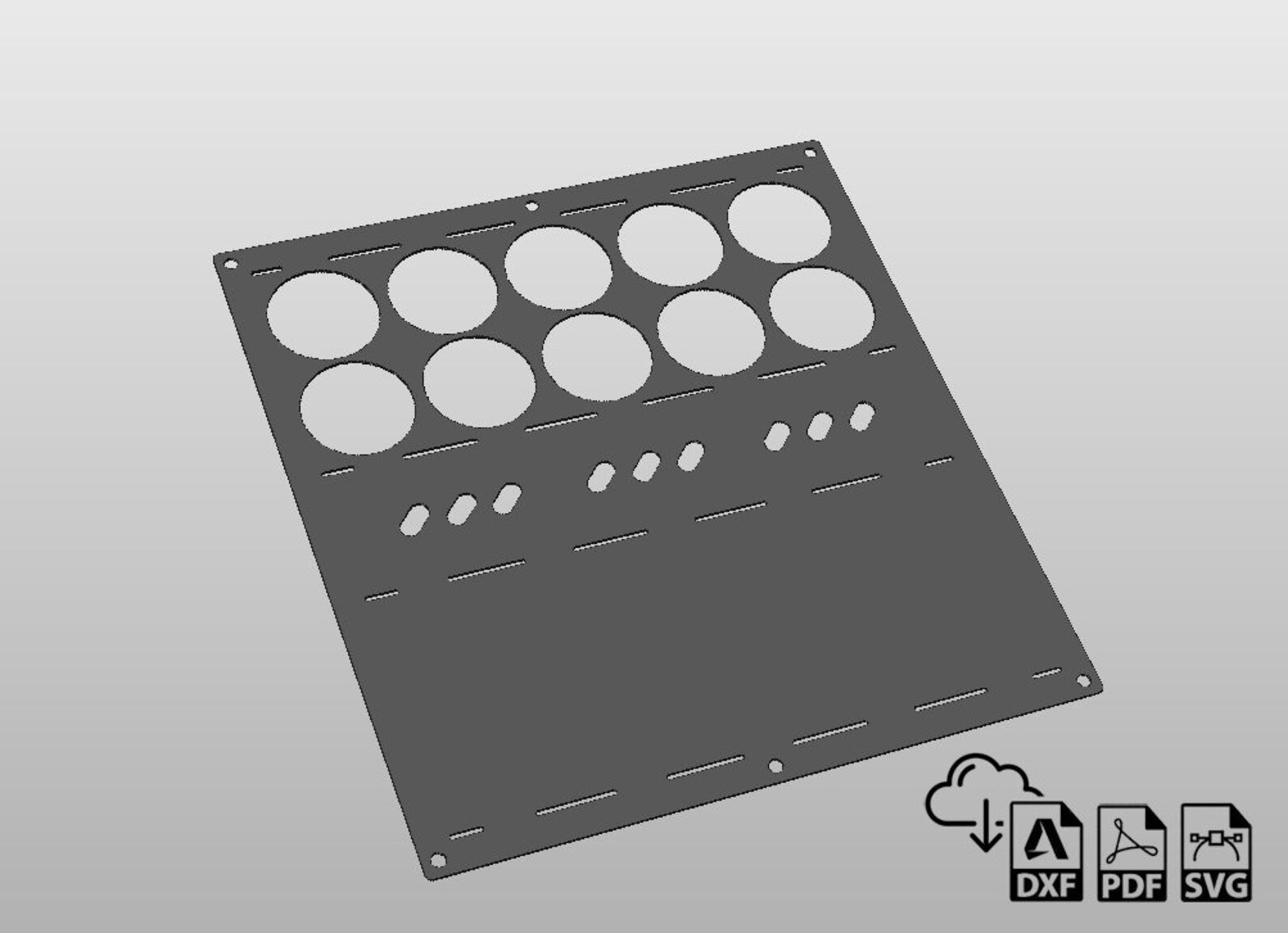 Spray Paint or Lube Rack X10 Cans, DXF Files for Plasma, Workshop ...