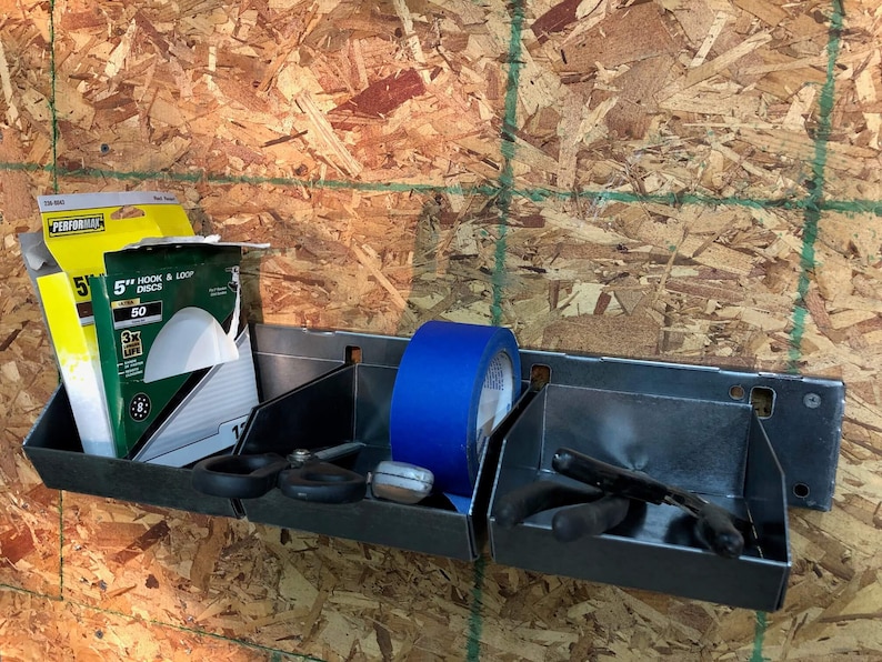 Storage Bin System 3 Bin Wall Mount and 5.5in Bins DXF File for Plasma ...