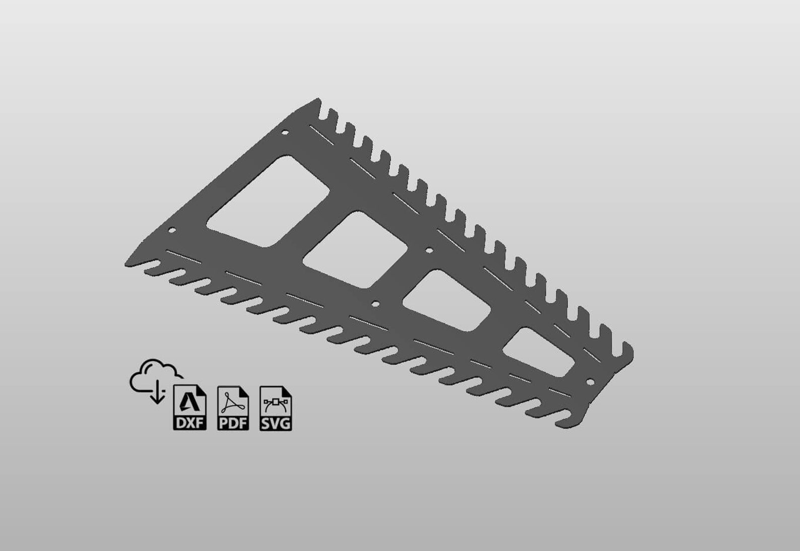 Wrench Holder 16 Tool Rack DXF Files for Plasma Cutting - Etsy