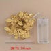 Gold Leaf Fairy String Lights: Table Centerpiece, Warm White LED ...