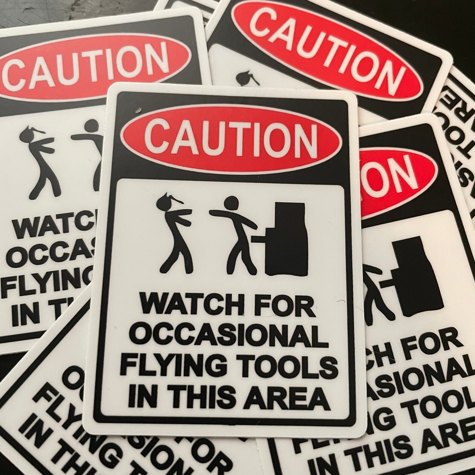 Caution “flying Tools” - Etsy