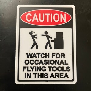 Caution “flying Tools” - Etsy
