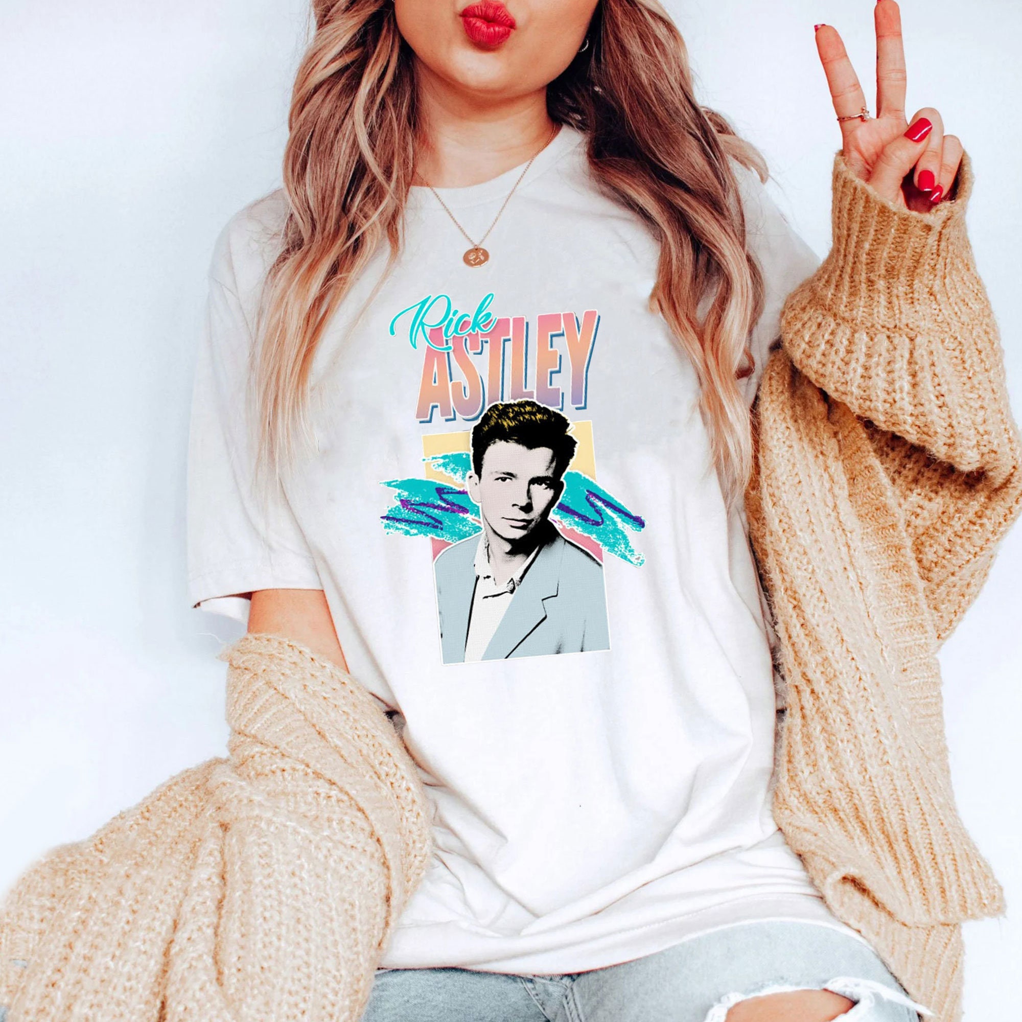 Rick Astley 80s Aesthetic T-Shirt, Ideal Gift For Rick Astley Fans