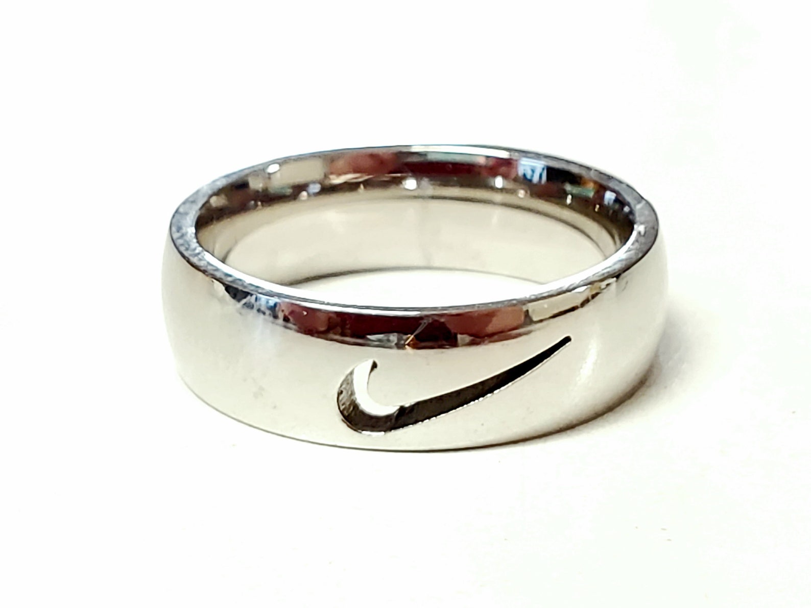 Nike Silver Ring Swoosh Ring Trendy Ring Vintage Ring - Etsy