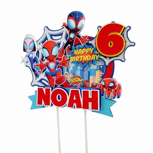 Spidey Cake Topper Shaker With LED Lights. Spidey and His Amazing ...