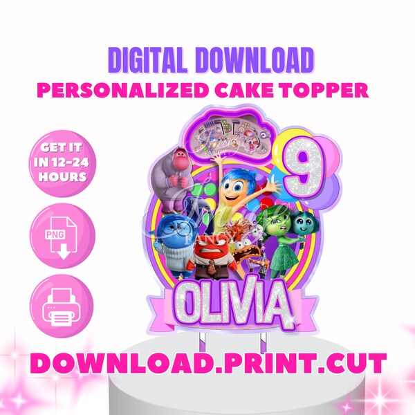 Intensamente 2 Cake Topper - Etsy