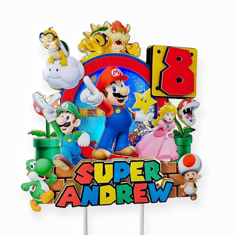 Super Mario 3d Topper - Etsy