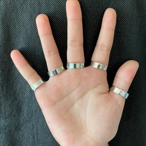 Handmade Five Finger Chain Rings | Adjustable Chain Linked Cuff Rings ...