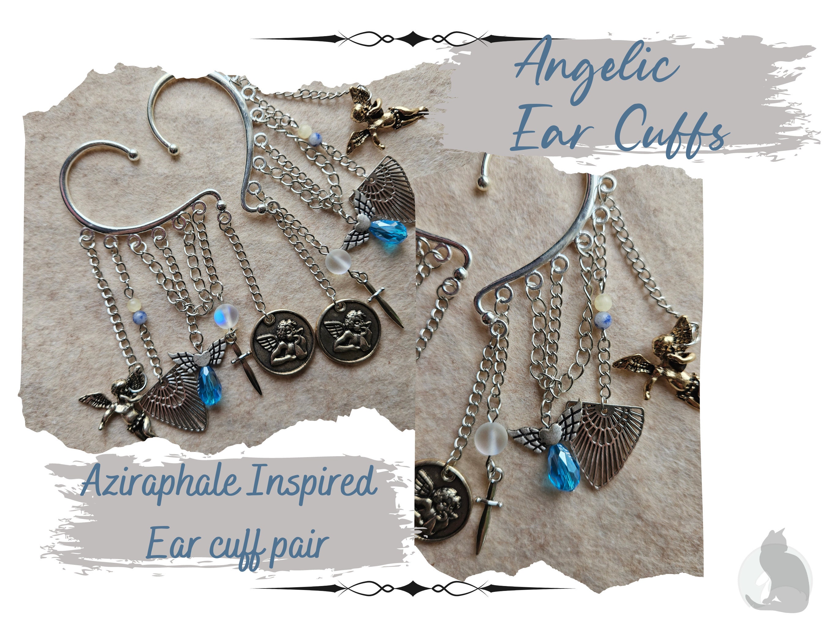Angelic Ear Cuffsangel Ear Cuffsnon-pierced - Etsy