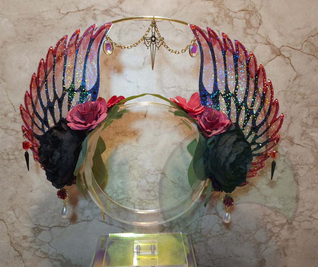 Blade of Azrael Crown | Gold Halo Crown | Azrael Inspired Crown | Black ...