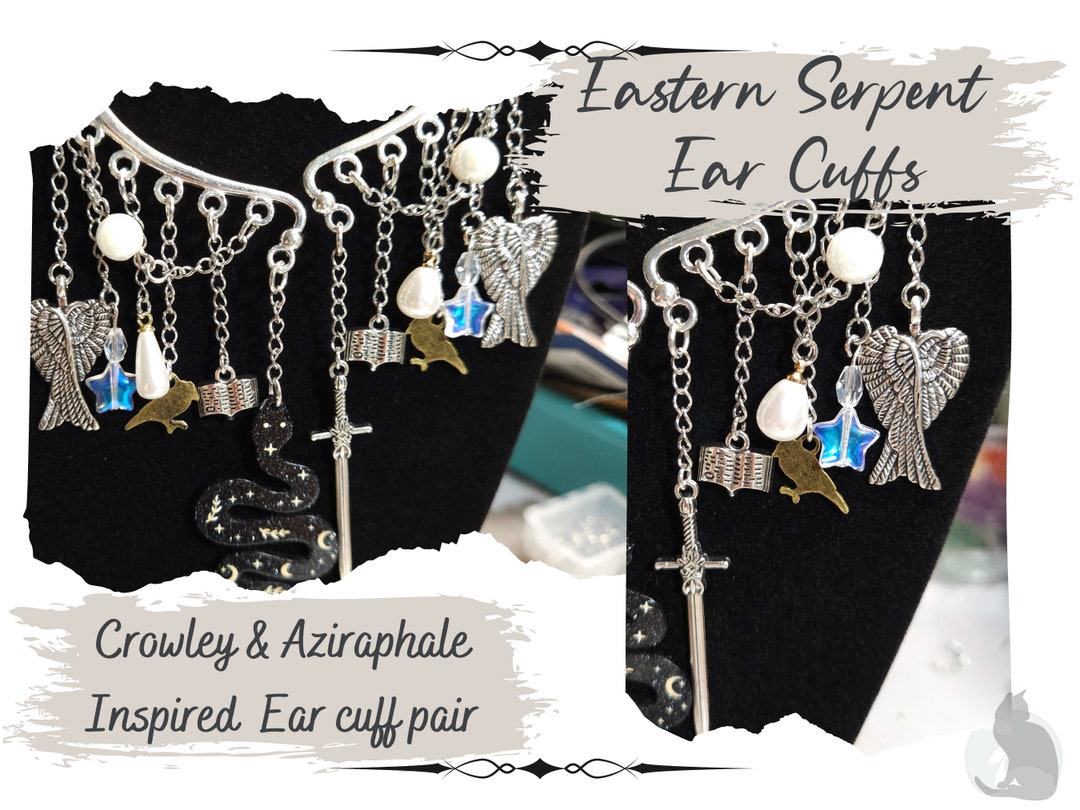 Eastern Serpent Ear Cuffs | Crowley Inspired | Demon Ear Cuffs | Good ...