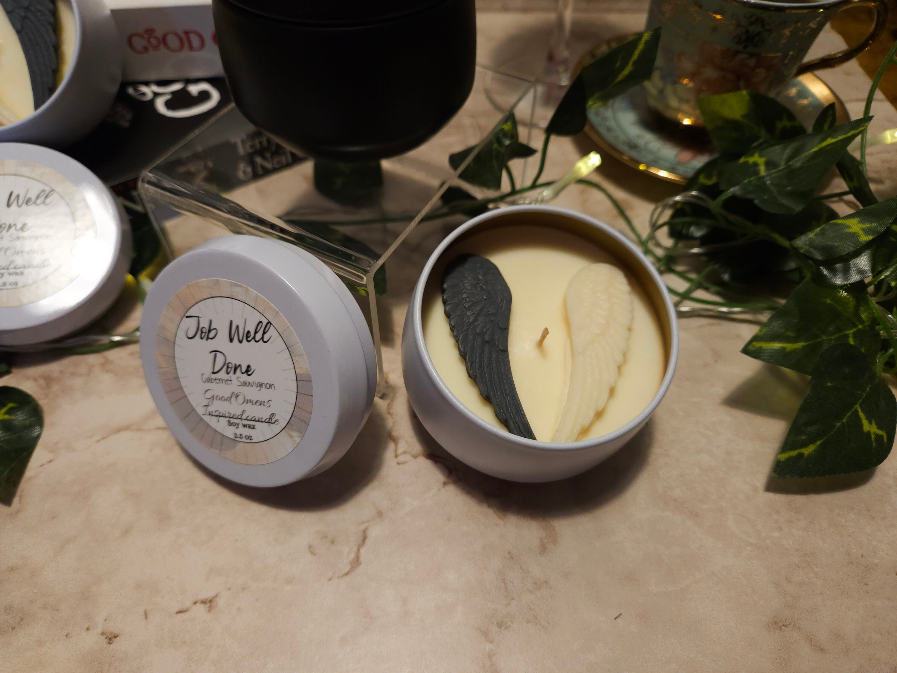 Job Well Done Cabernet Sauvignon Scented Candle Good Omens Inspired ...