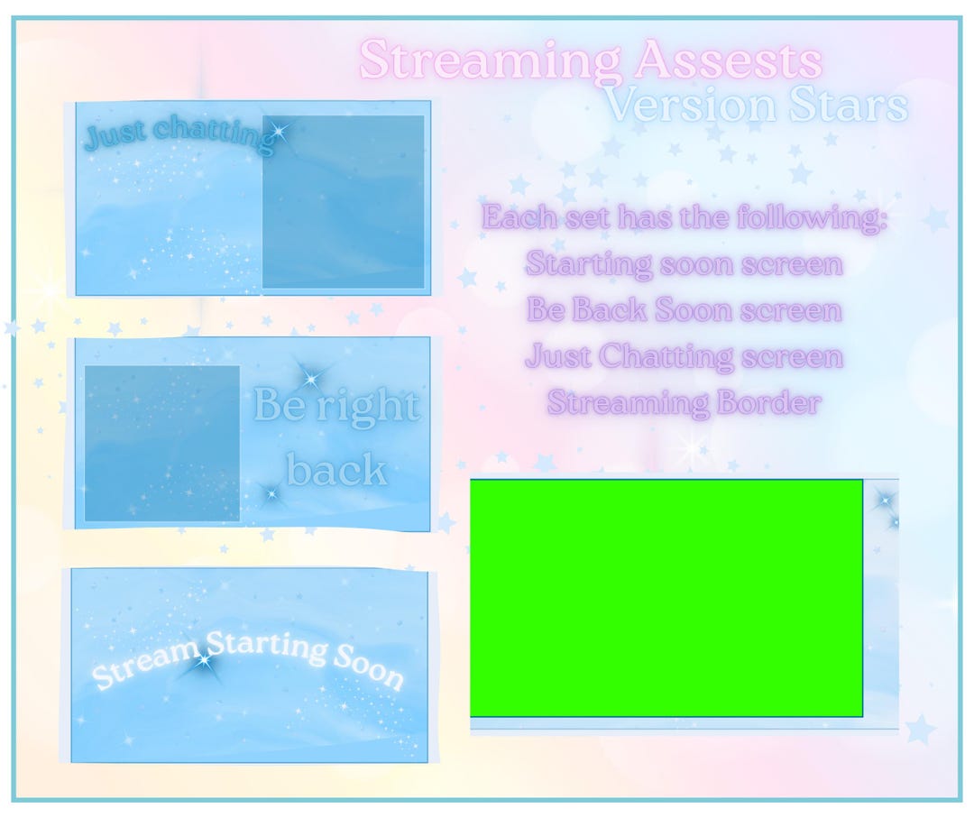 Welcome Screen | Chatting Screen | Be Right Back Screen | Pause Screen ...