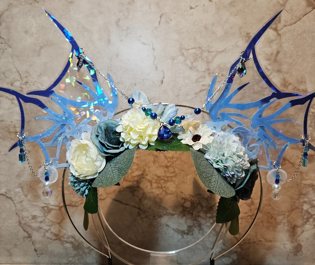 Blue Dragon Crown | Silver Halo Crown | Animal Inspired Crown | HOTD ...