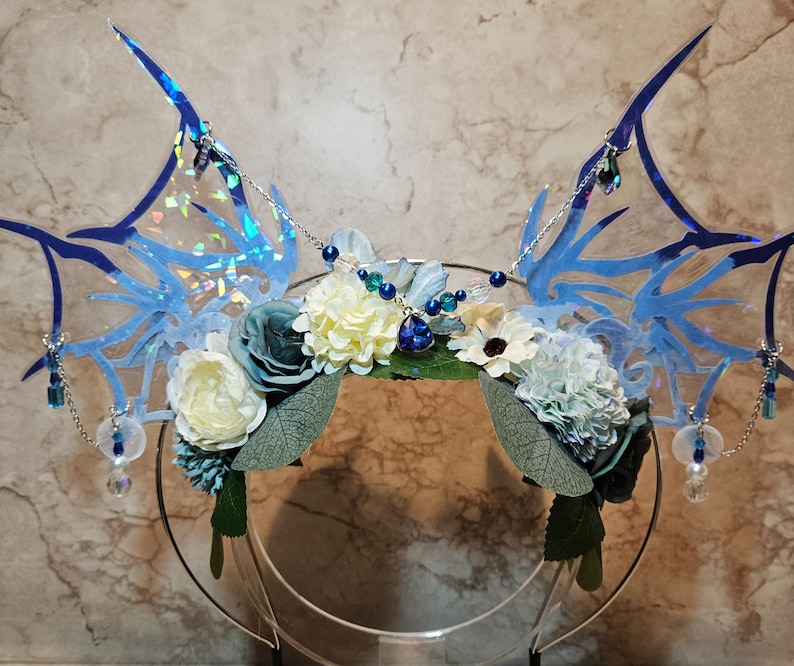 Blue Dragon Crown | Silver Halo Crown | Animal Inspired Crown | HOTD ...