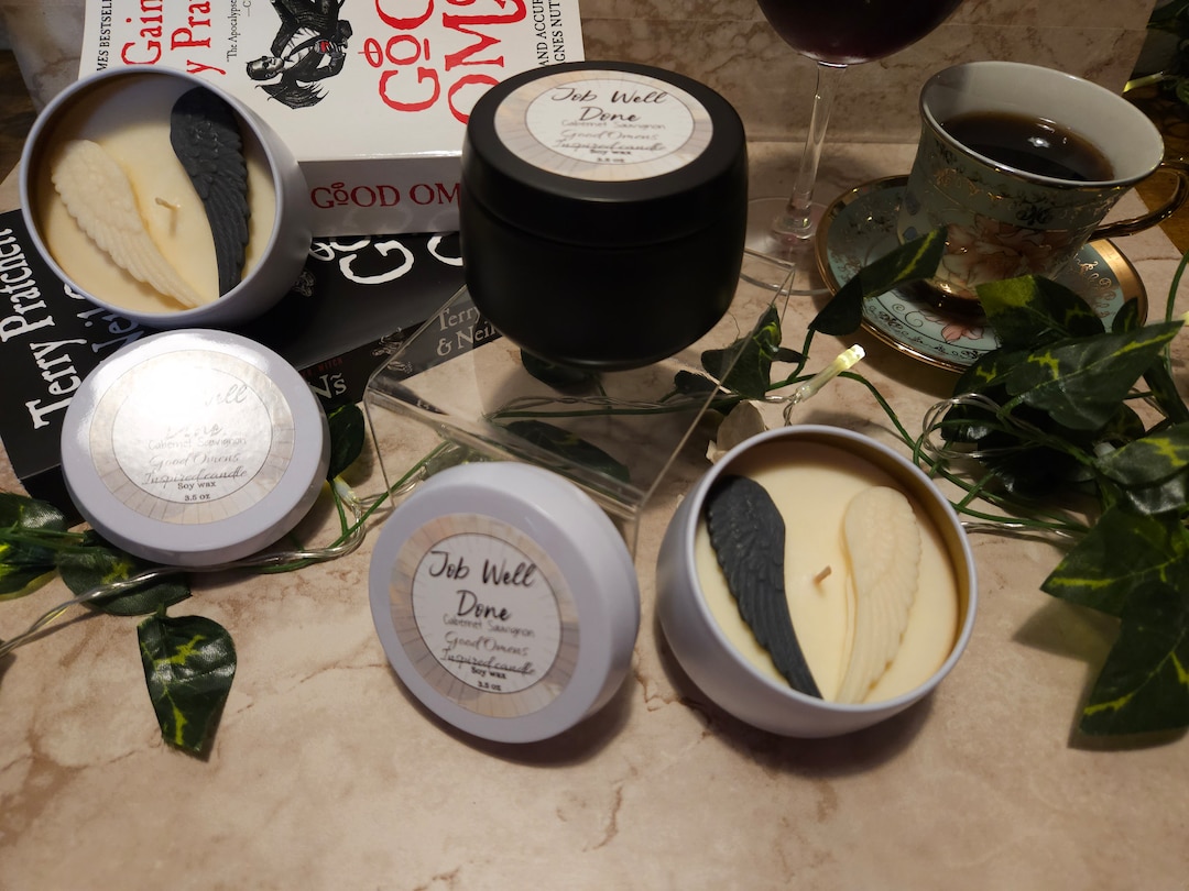 Job Well Done Cabernet Sauvignon Scented Candle Good Omens Inspired ...