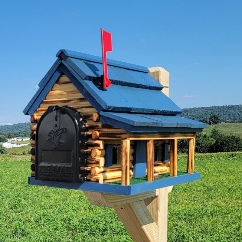 Log Cabin Mailbox - Etsy