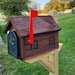 Rustic Mailbox Amish Handmade, With Metal Box Insert USPS Approved ...