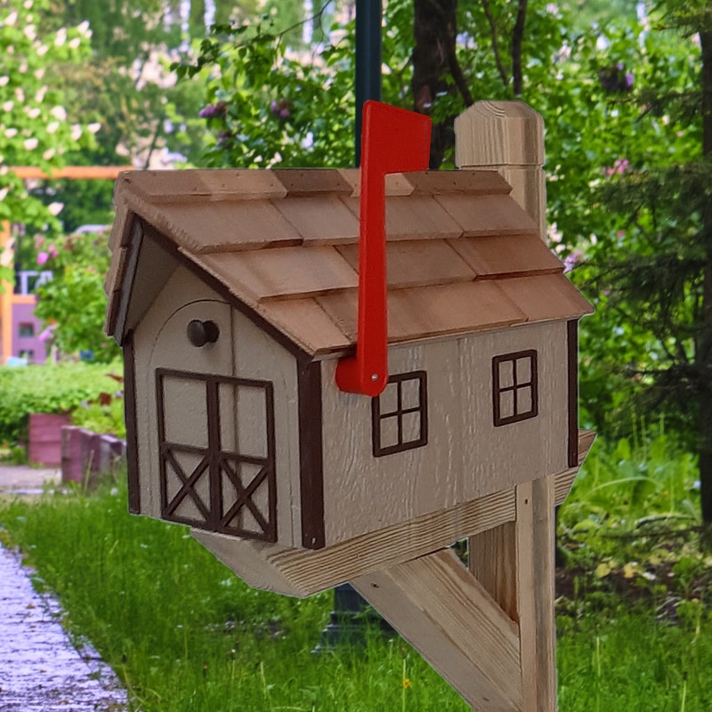 Cedar Mailbox - Etsy