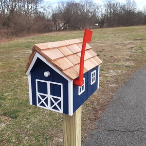 Amish Mailbox Handmade Barn Style Wooden Tall - Etsy