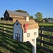 X- Large Amish Mailbox - Barn Design - Handmade - Cedar Roof ...