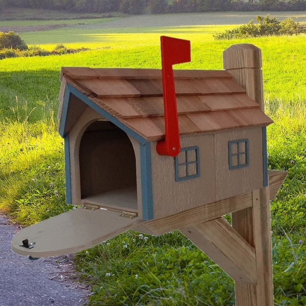 Wood Mailbox - Etsy