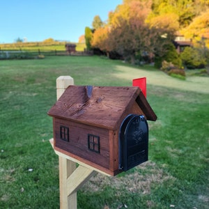 Rustic Mailbox Amish Handmade, With Metal Box Insert USPS Approved ...