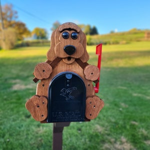 Dog Mailbox Amish Handmade Wooden Metal Insert USPS Approved - Etsy