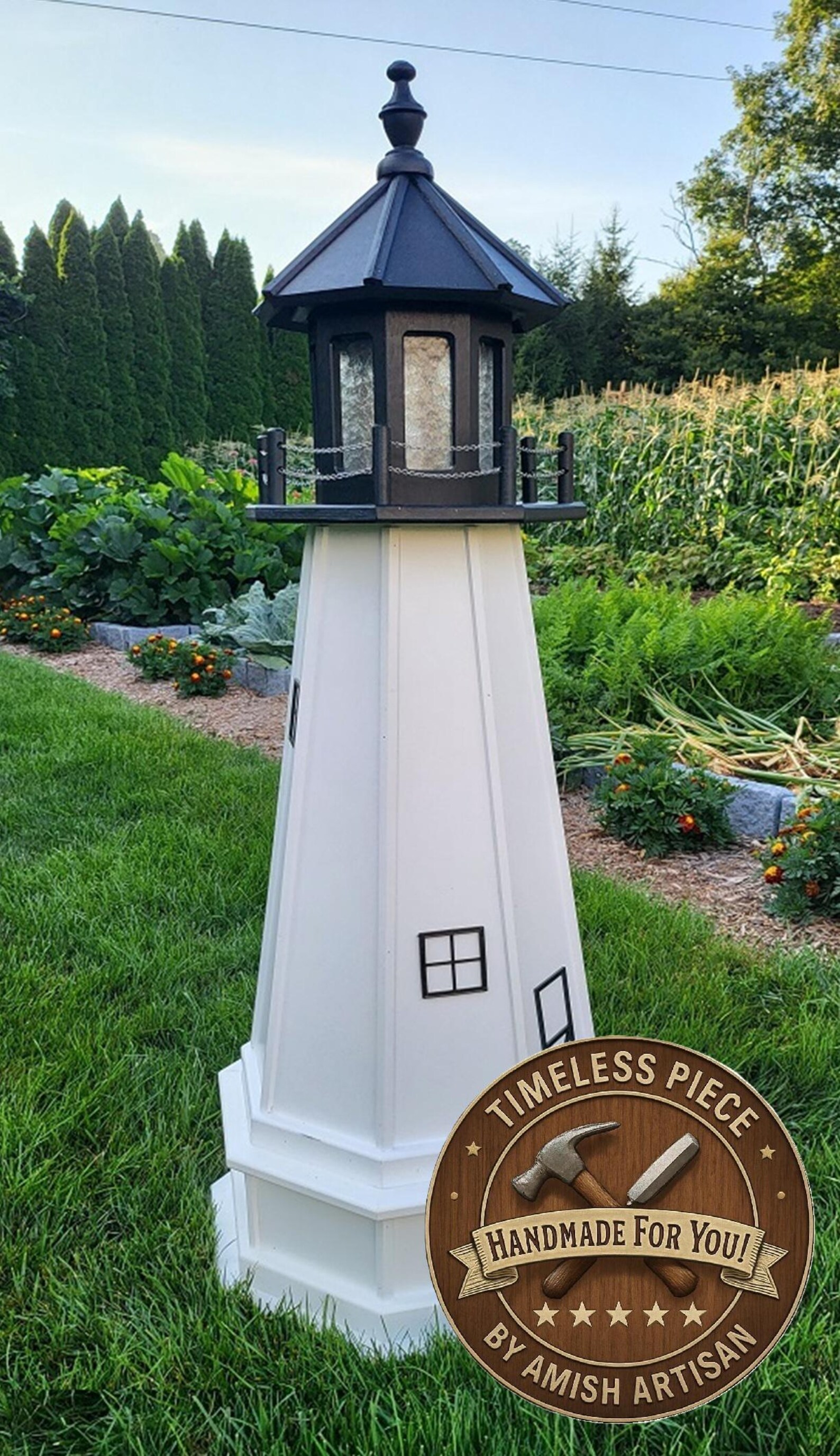 Cape Cod Race Point Solar Lighthouse - Exterior Lighthouse - Amish Made ...